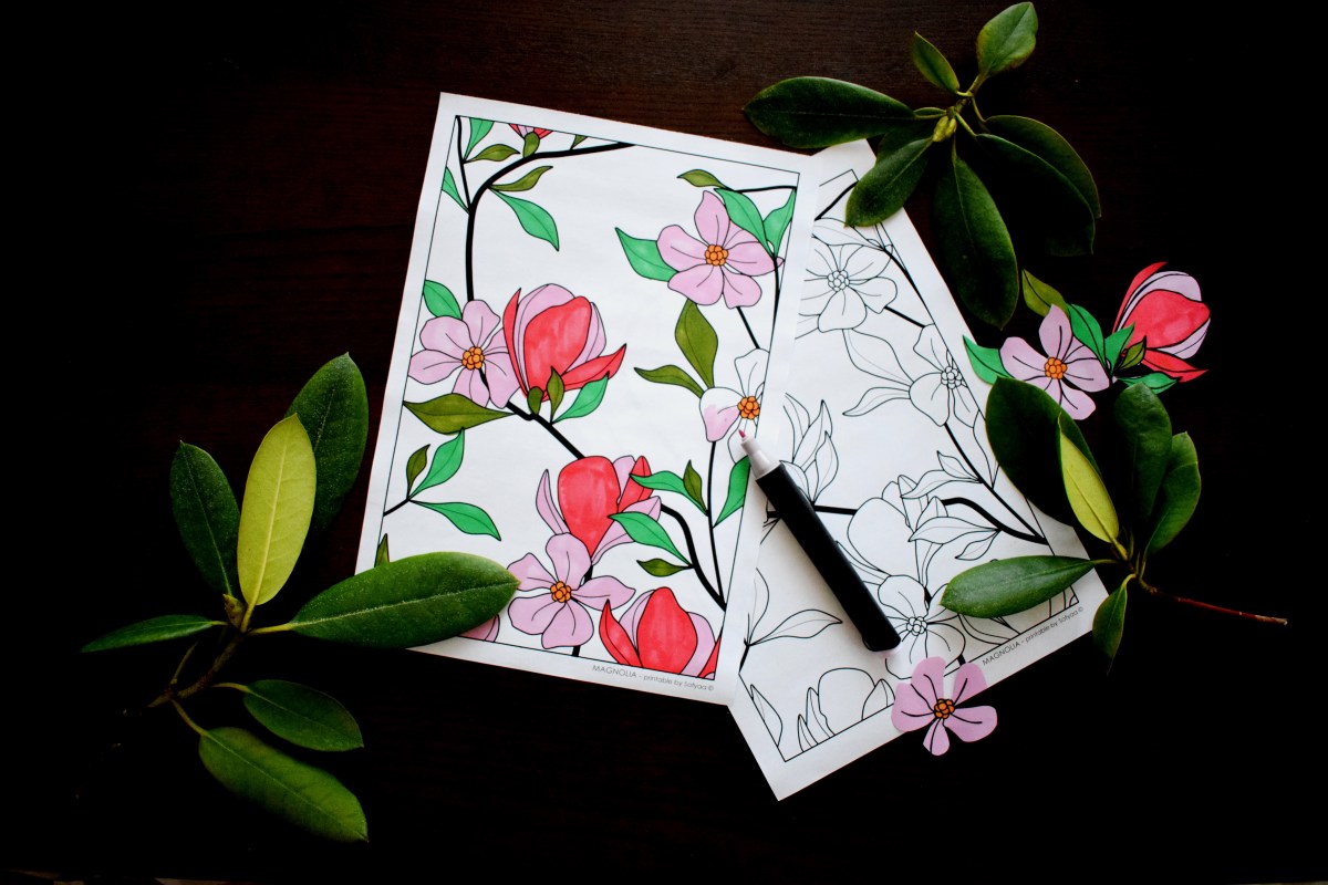 { PRINTable } Spring Colouring – MAGNOLIA – sofyaa